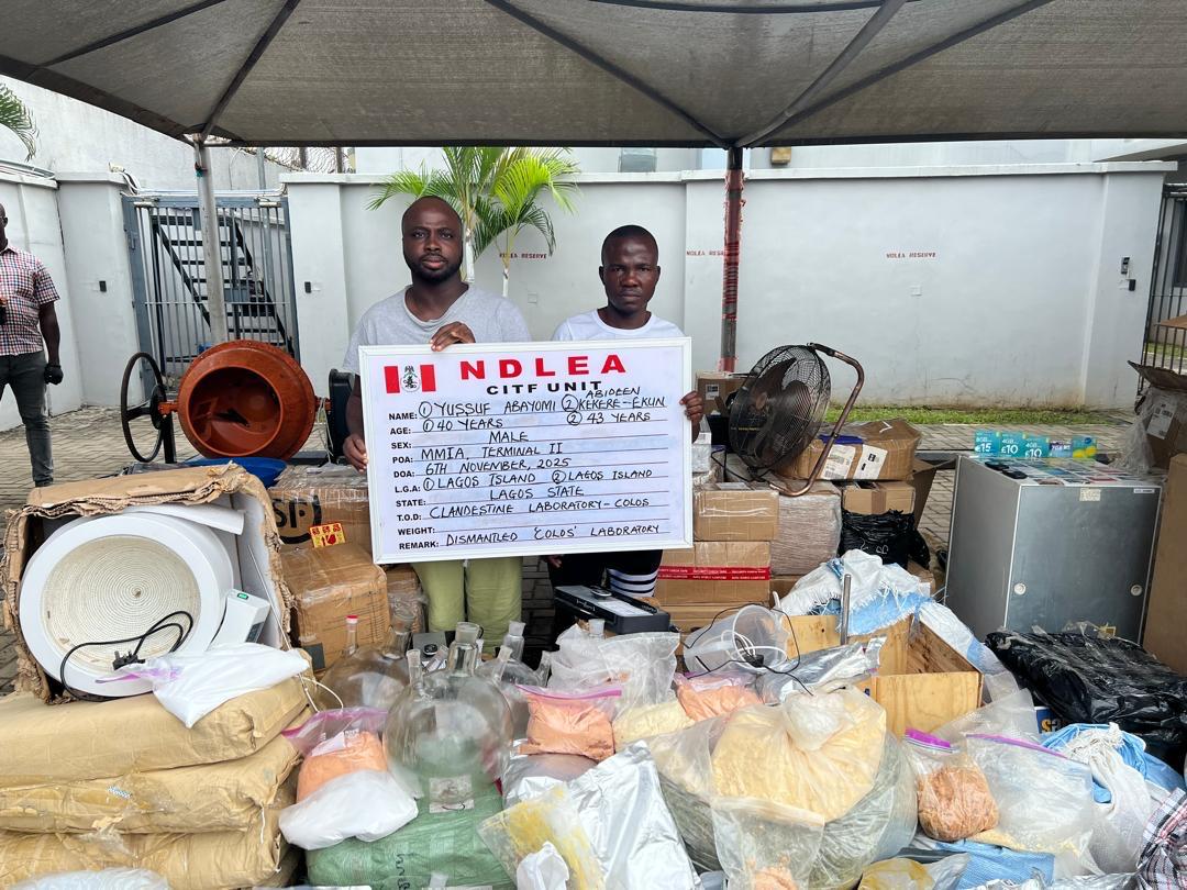 NDLEA nabs Saudi-Bound drug kingpin, dismantles massive Colorado Lab in ...